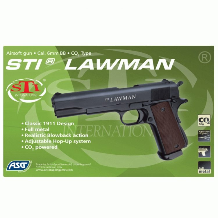Πιστόλι Αirsoft ASG STI Lawman Co2 Blowback 6mm - ΚΑΤΑΔΡΟΜΕΑΣ CLUB