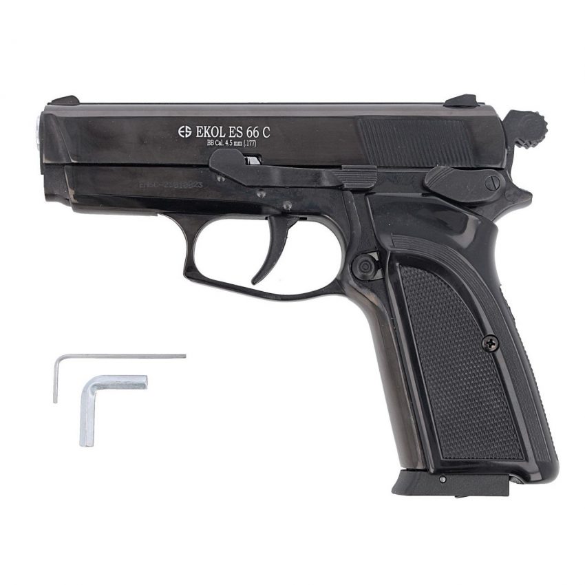 Aεροβόλο Πιστόλι EKOL ES 66C Compact Black 4.5mm - ΚΑΤΑΔΡΟΜΕΑΣ CLUB