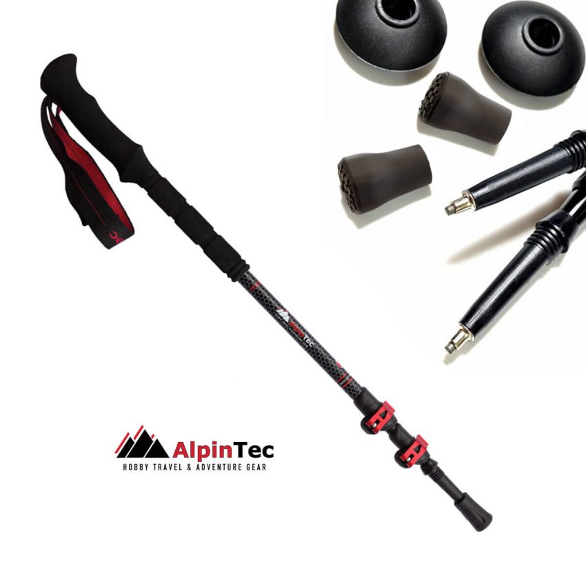 Μπατόν Πεζοπορίας AlpinTec (Ζευγάρι) Pindos C81BL Black - ΚΑΤΑΔΡΟΜΕΑΣ CLUB