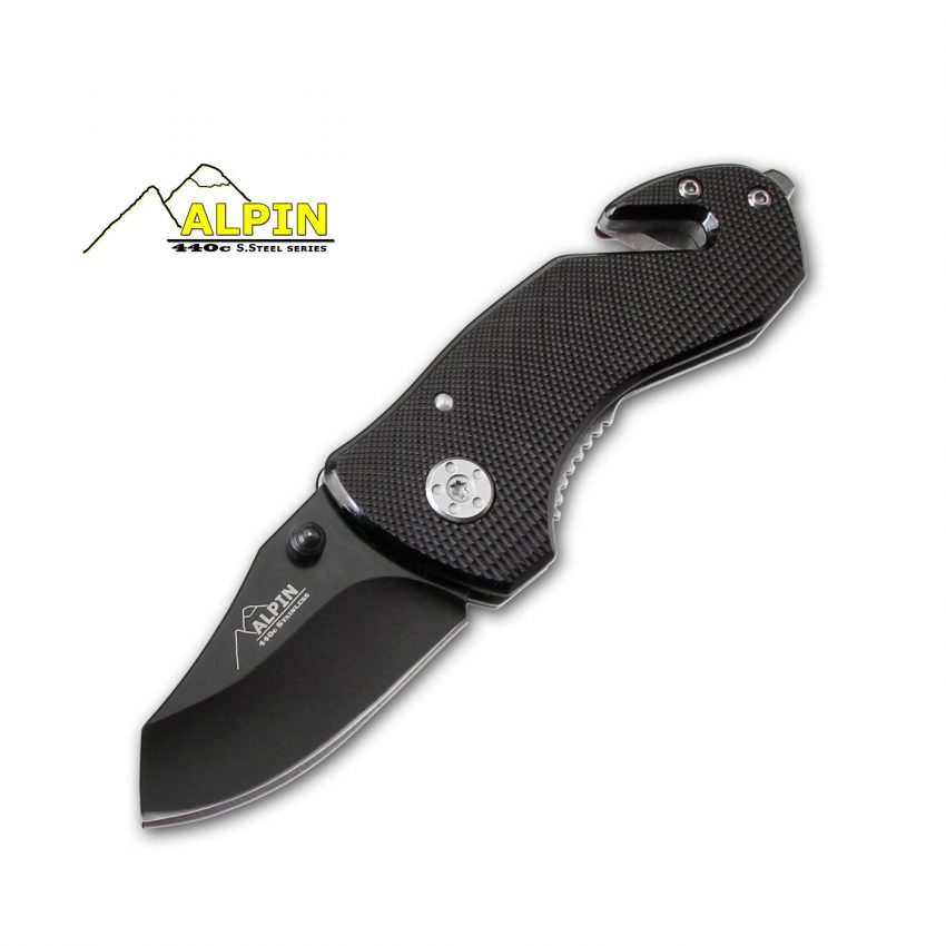 Σουγιάς Tactical Alpin Outdoor 440C Θραύστης - Κόφτης Ζώνης ...