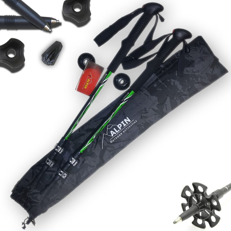 Μπατόν Πεζοπορίας Alpin (Ζευγάρι) TrailHunter II Metallic Quick-Lock ...