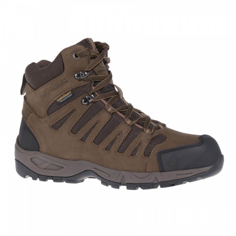 Αδιάβροχα Μποτάκια PENTAGON Achilles XTR 6 Nubuck Brown - ΚΑΤΑΔΡΟΜΕΑΣ CLUB