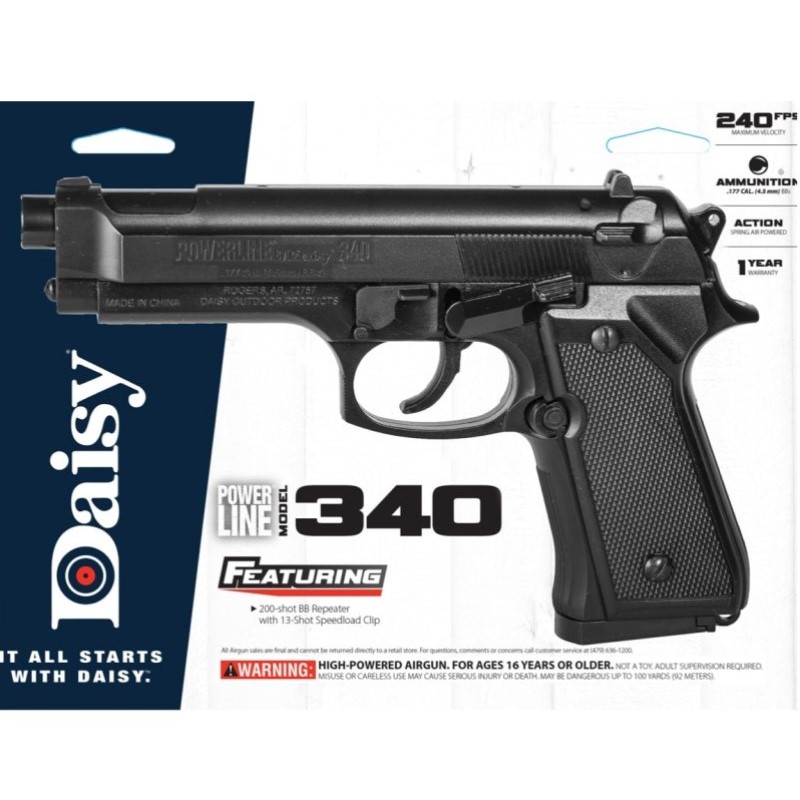 Aεροβόλο Πιστόλι DAISY Powerline 340 4.5mm - ΚΑΤΑΔΡΟΜΕΑΣ CLUB