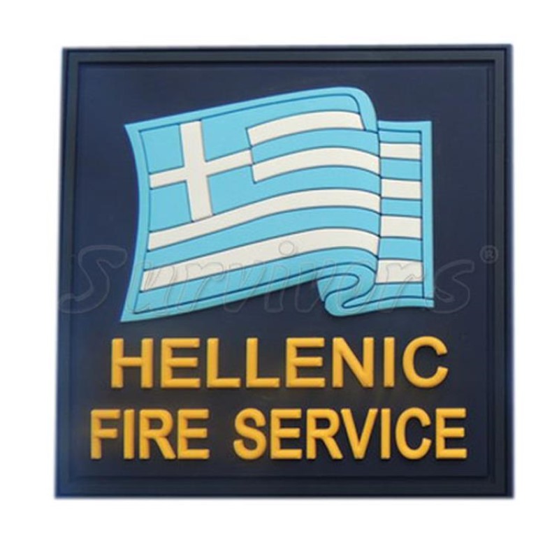 Σήμα PVC-3D Σημαία Hellenic Fire Service της SURVIVORS - ΚΑΤΑΔΡΟΜΕΑΣ CLUB
