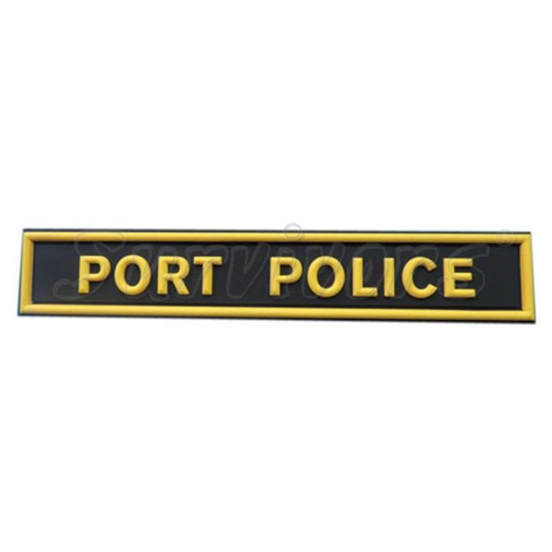 Σήμα PVC-3D Στήθους Port Police με Velcro - ΚΑΤΑΔΡΟΜΕΑΣ CLUB