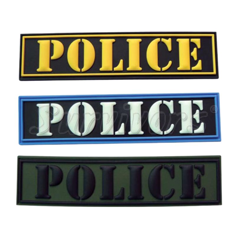 Σήματα Στήθους PVC-3D POLICE με Velcro σε (3 Χρώματα) - ΚΑΤΑΔΡΟΜΕΑΣ CLUB