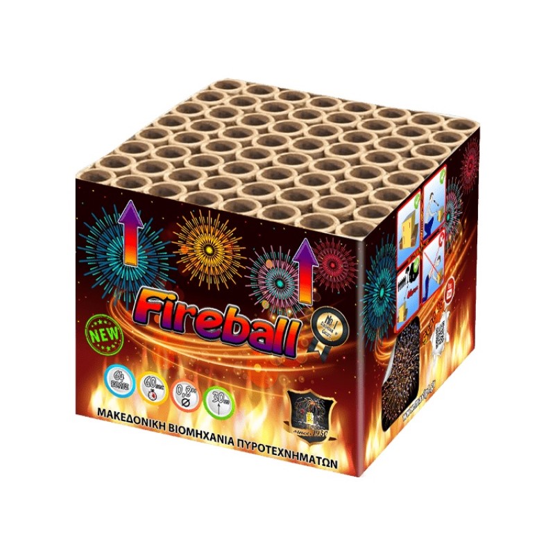 Πυροτέχνημα Fireball 64 Βολές - ΚΑΤΑΔΡΟΜΕΑΣ CLUB